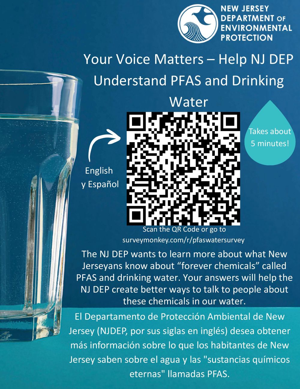 NJDEP Public Survey - Your Voice Matters! Help NJDEP Understand PFAS ...
